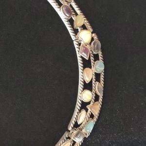 unknown | Jewelry | Vintage Silvermulti Stone Collar | Poshmark